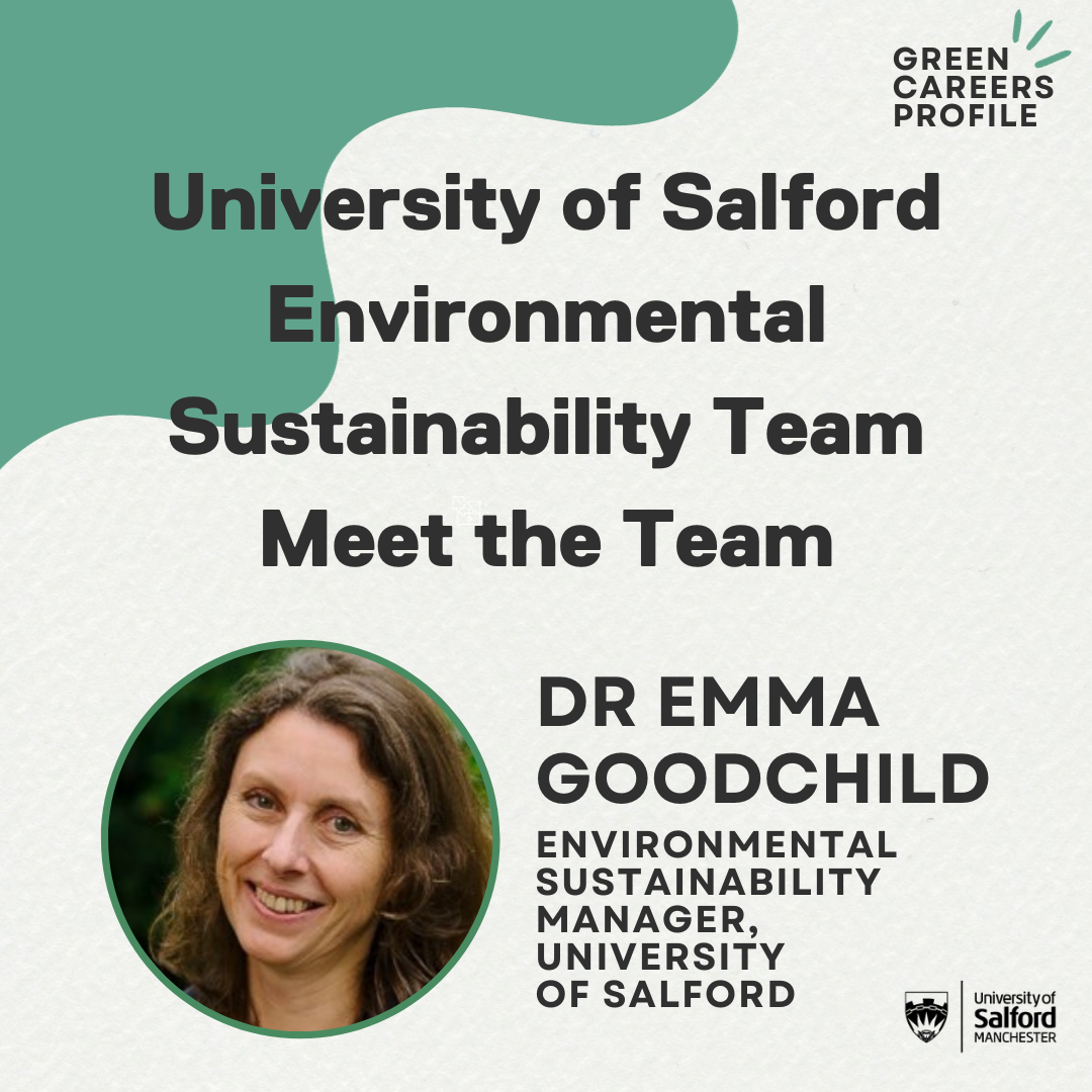 Meet the Team: Dr Emma Goodchild, Environmental Sustainability Manager ...